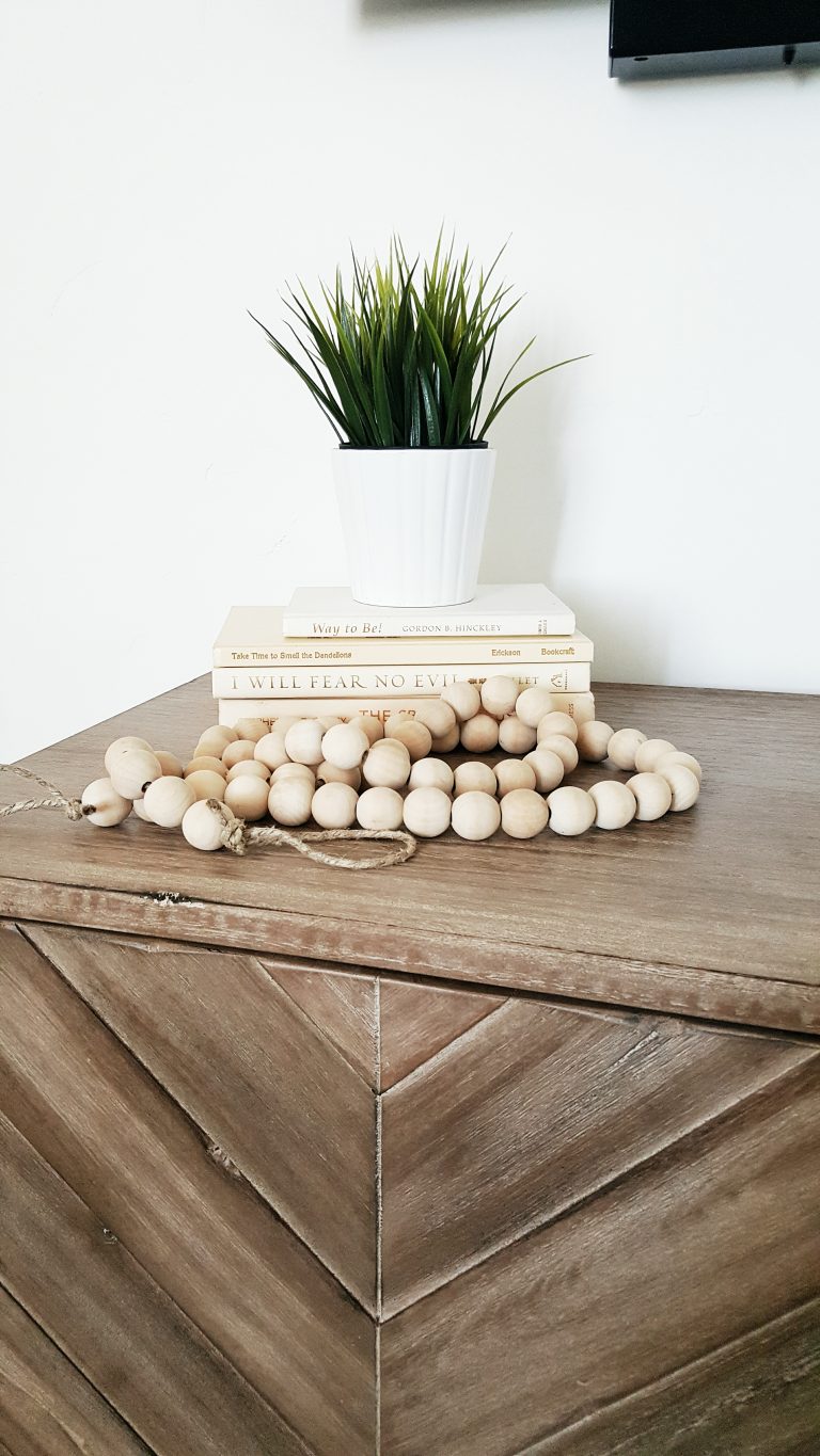 Media Table Styling - White Lane Decor