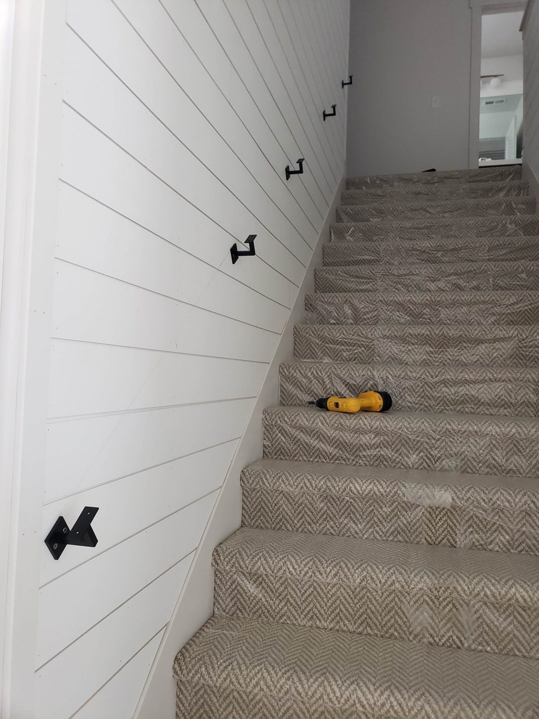 Modern Black Handrail - White Lane Decor