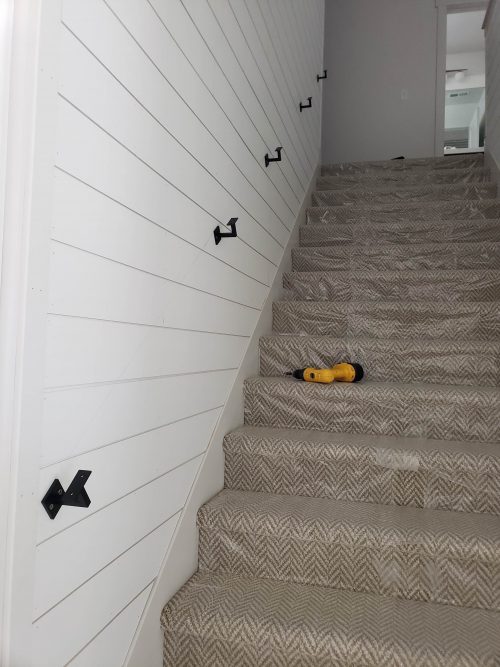 Modern Black Handrail - White Lane Decor